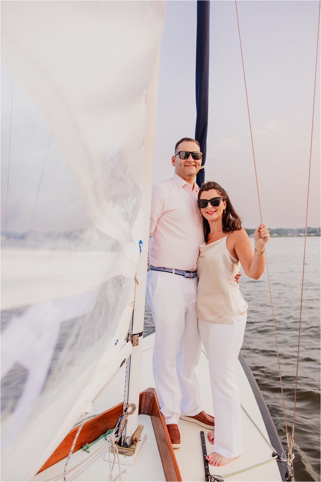 Sailboat Engagement Session - peachphotographynj.com