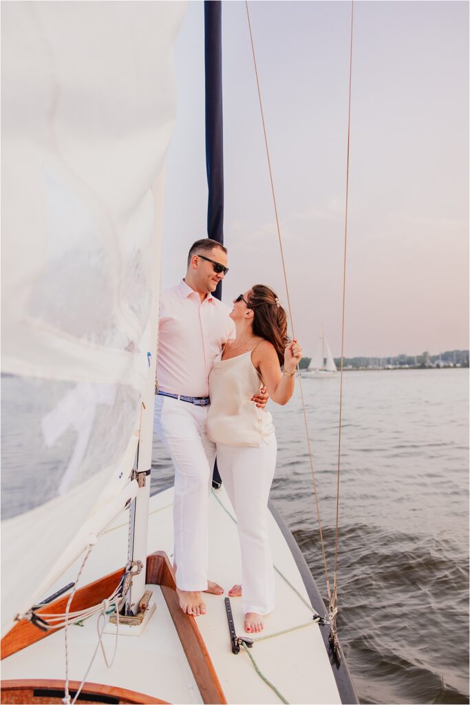 Sailboat Engagement Session - peachphotographynj.com