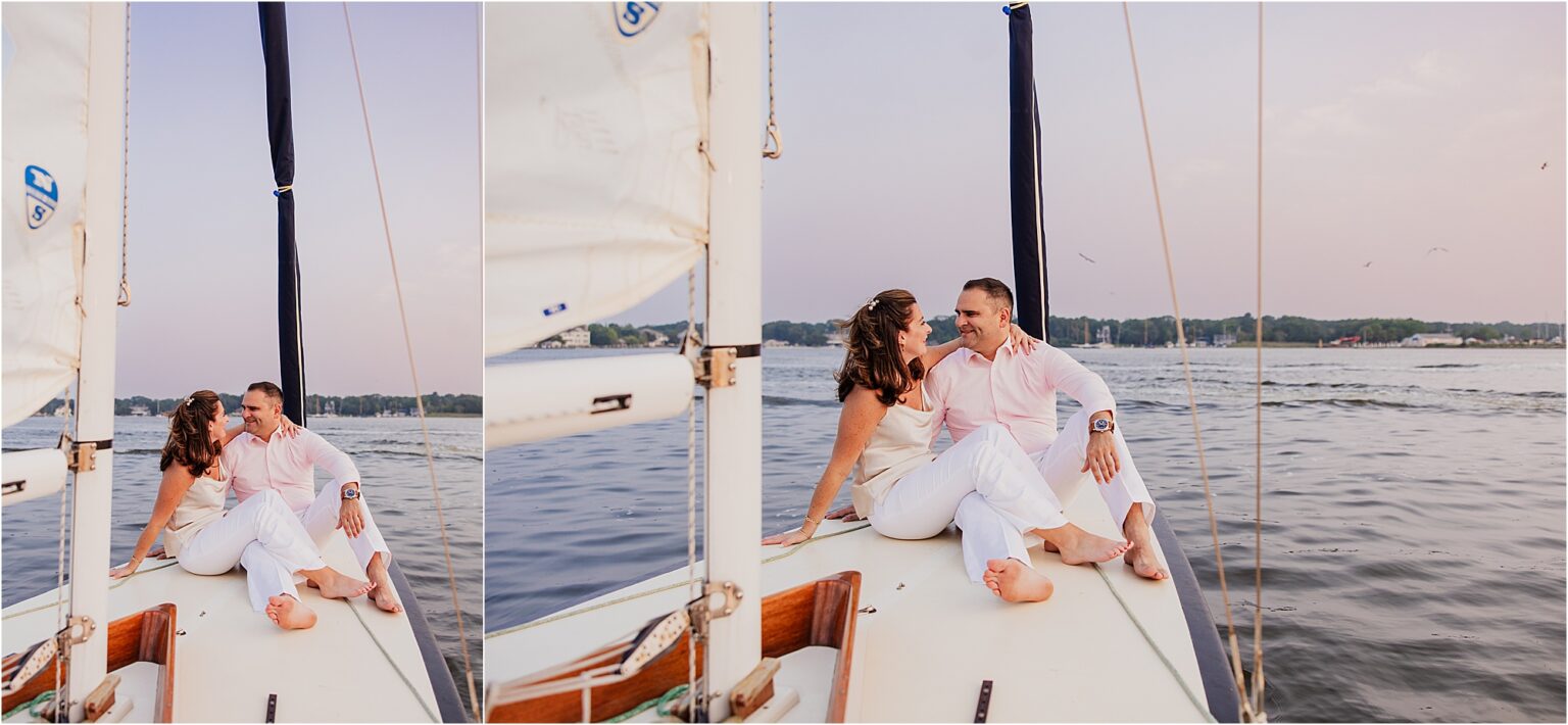 Sailboat Engagement Session - peachphotographynj.com