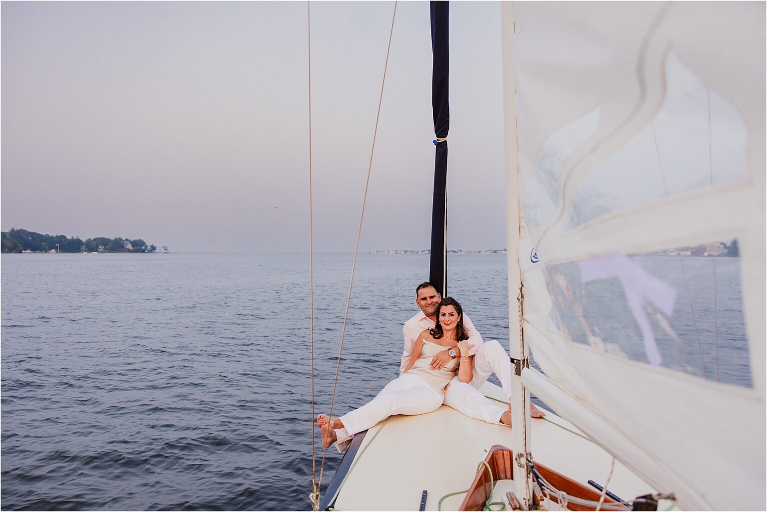 Sailboat Engagement Session - peachphotographynj.com